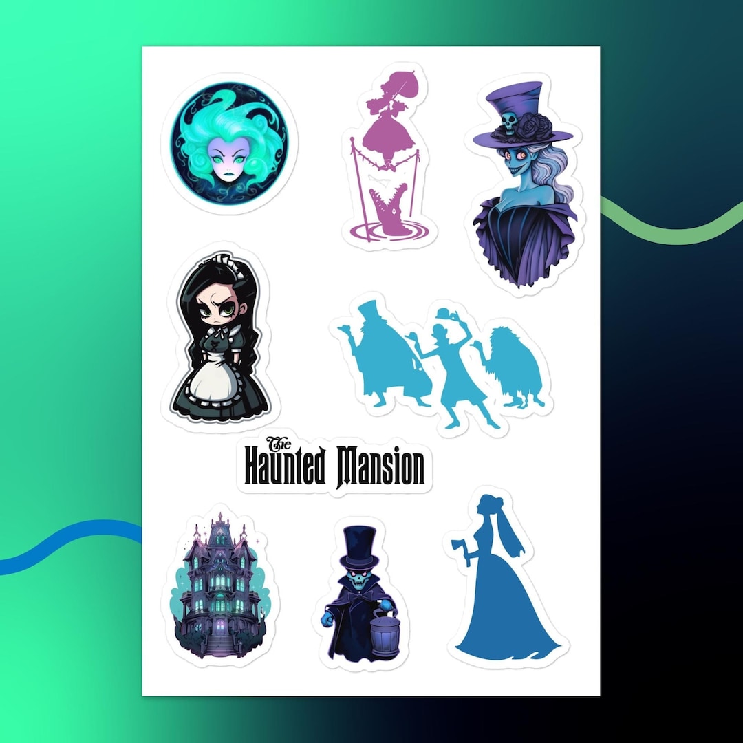 Haunted Mansion Inspired Sticker Sheet - Set 1 - Etsy