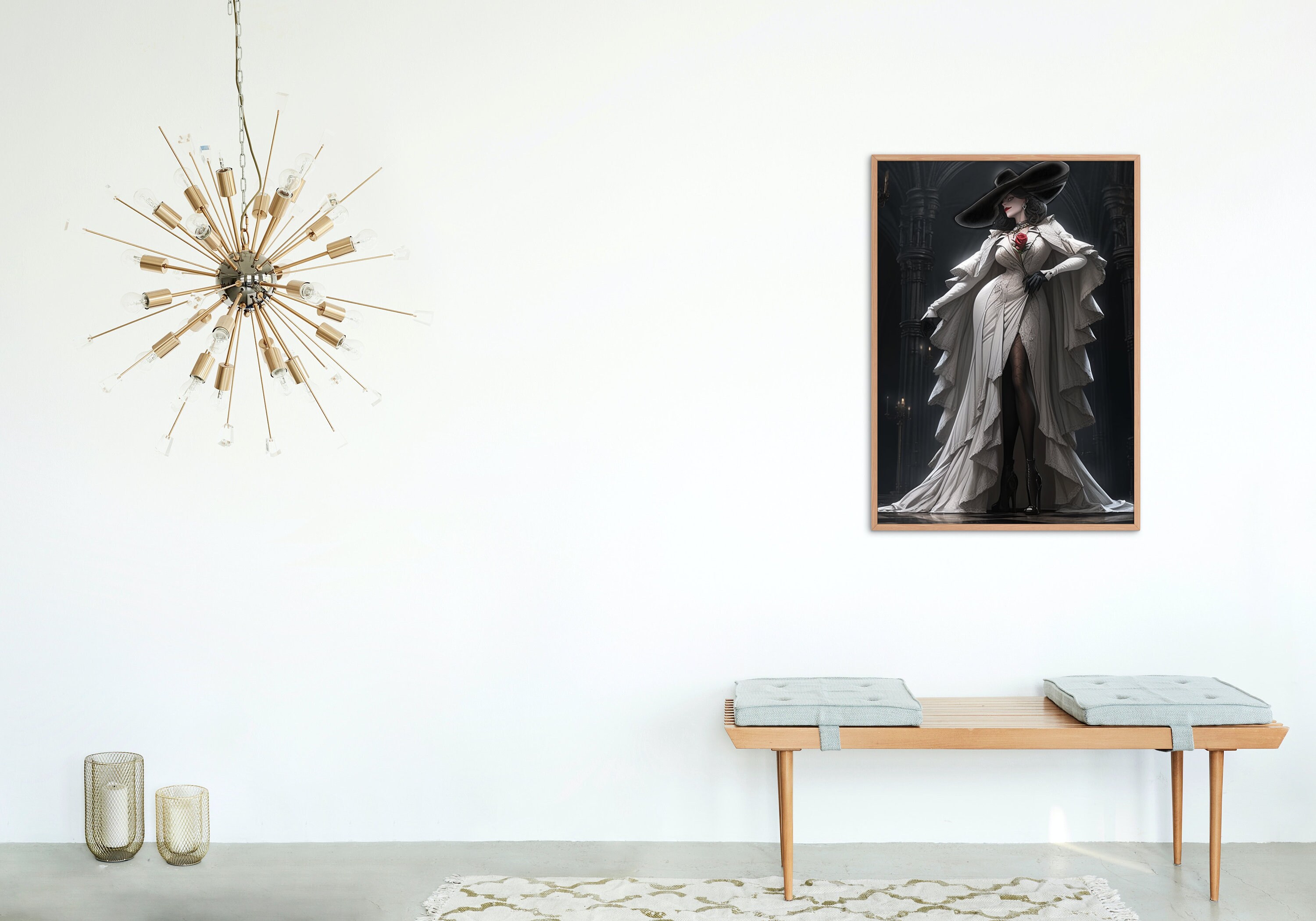 Lady Dimitrescu, Resident Evil Inspired Poster - Glossy Poster Paper A3 ...
