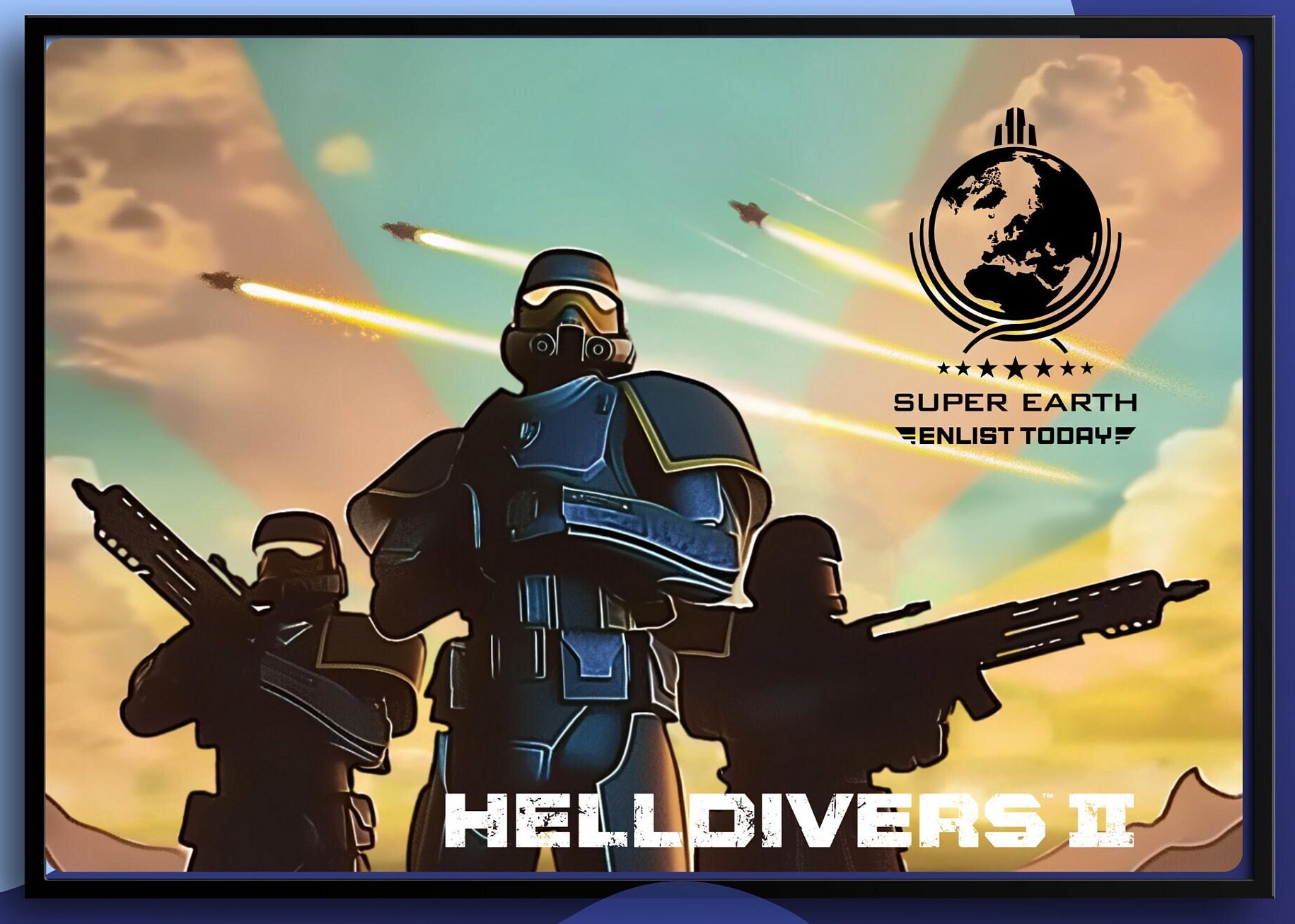Helldivers II: Battle Ready Exclusive Landscape Wall Art Poster Inspired by the Game - Etsy