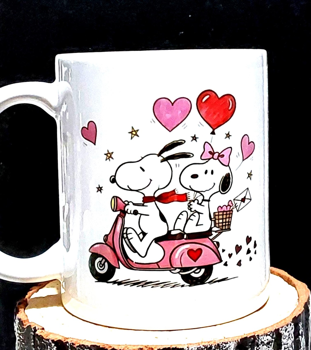 Snoopy Moped Love Mug, Peanuts Fan Valentines Gift: Mother's Day ...