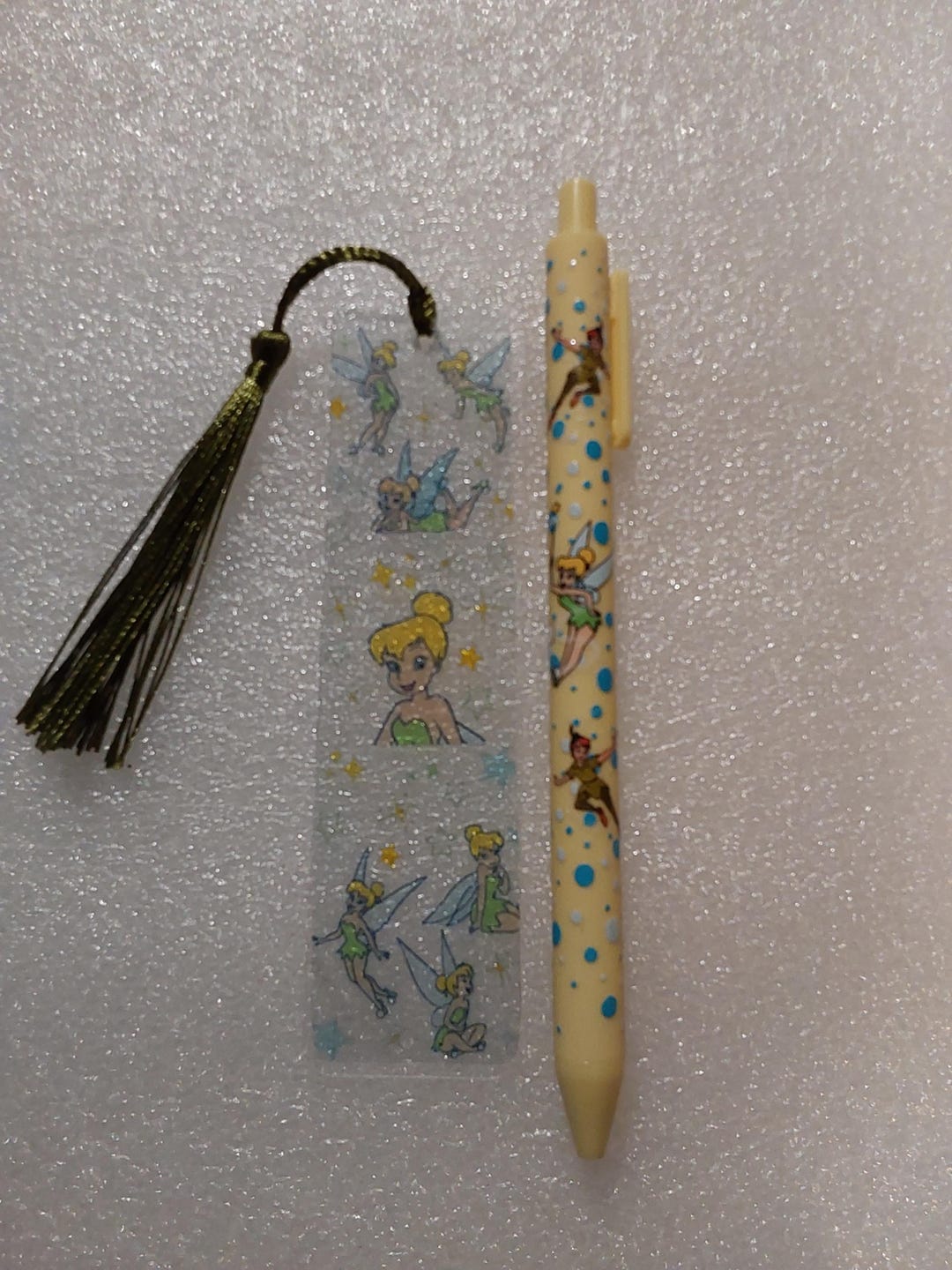 Tinkerbell and Peter Pan Bookmark and Pen Set - Etsy