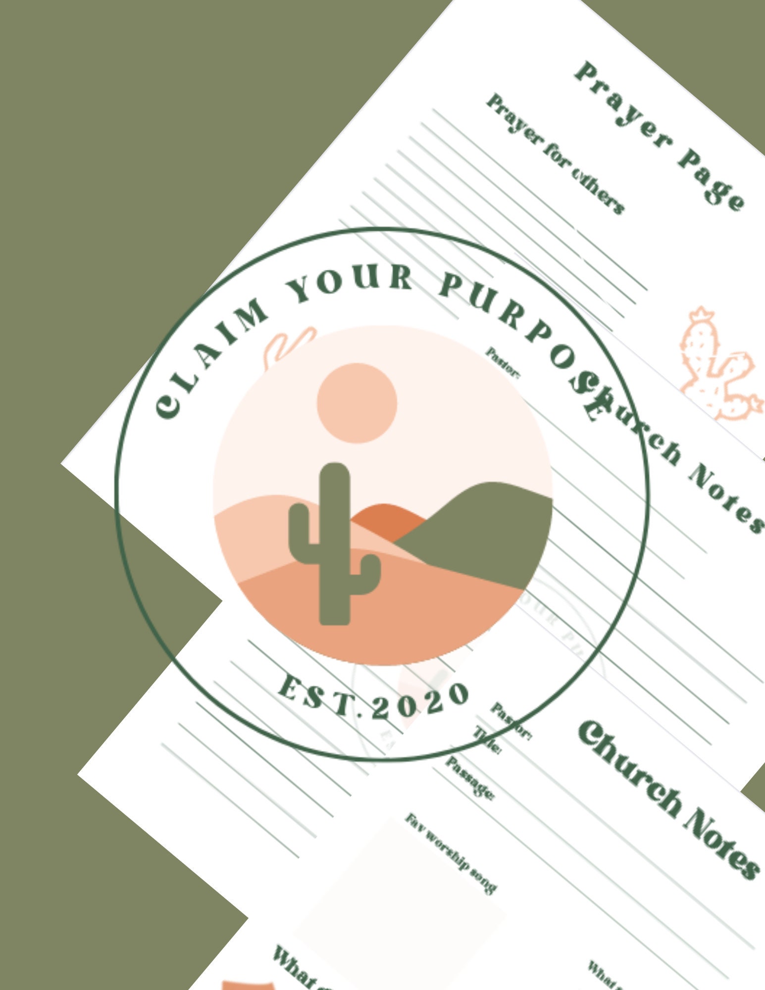 Sermon Notes Church Notes Printable Digital Downloads Etsy