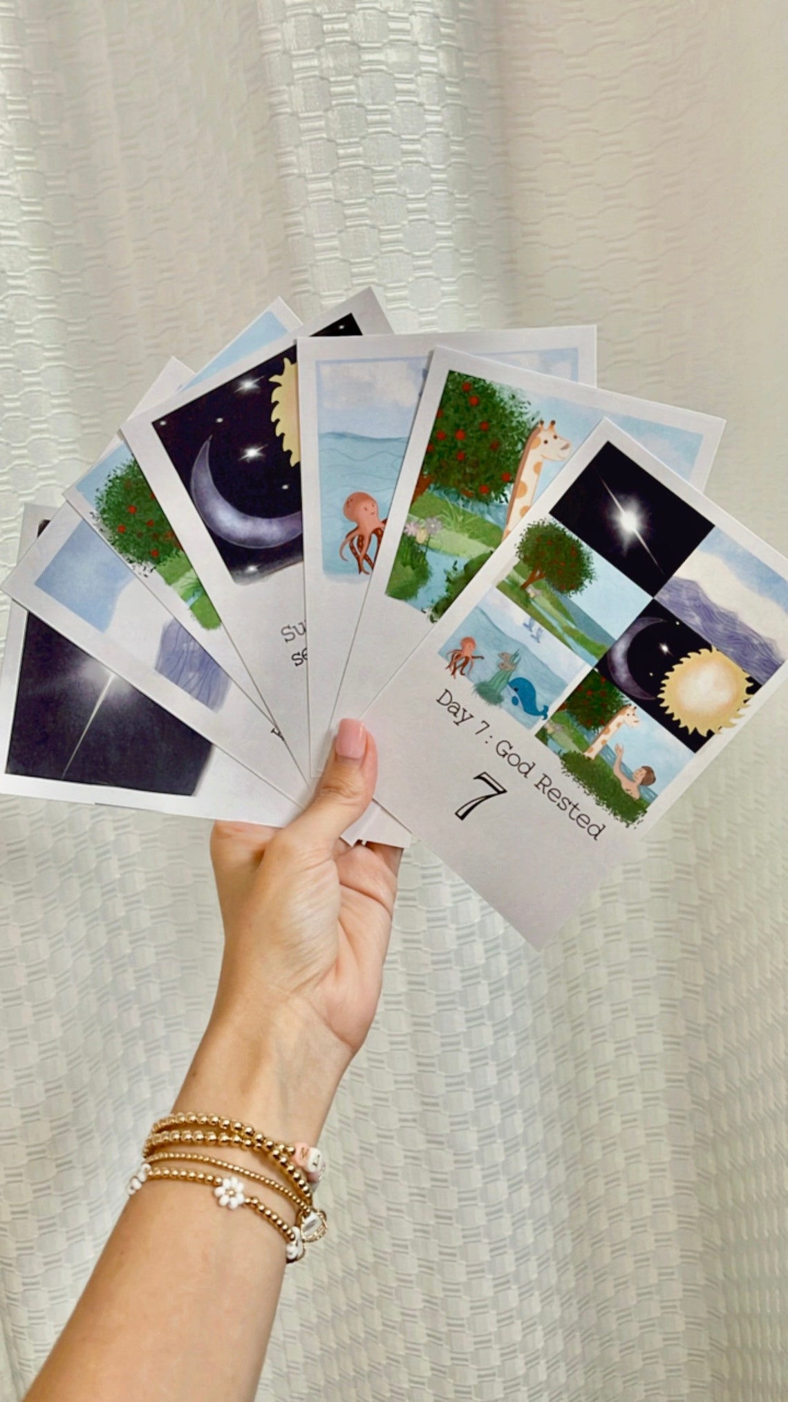 Creation Flashcards | Days of Creation Flashcards | Bible Flashcards ...