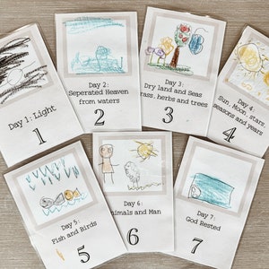 Blank Creation Flashcards | DIY Flashcards| Days of Creation Flashcards ...