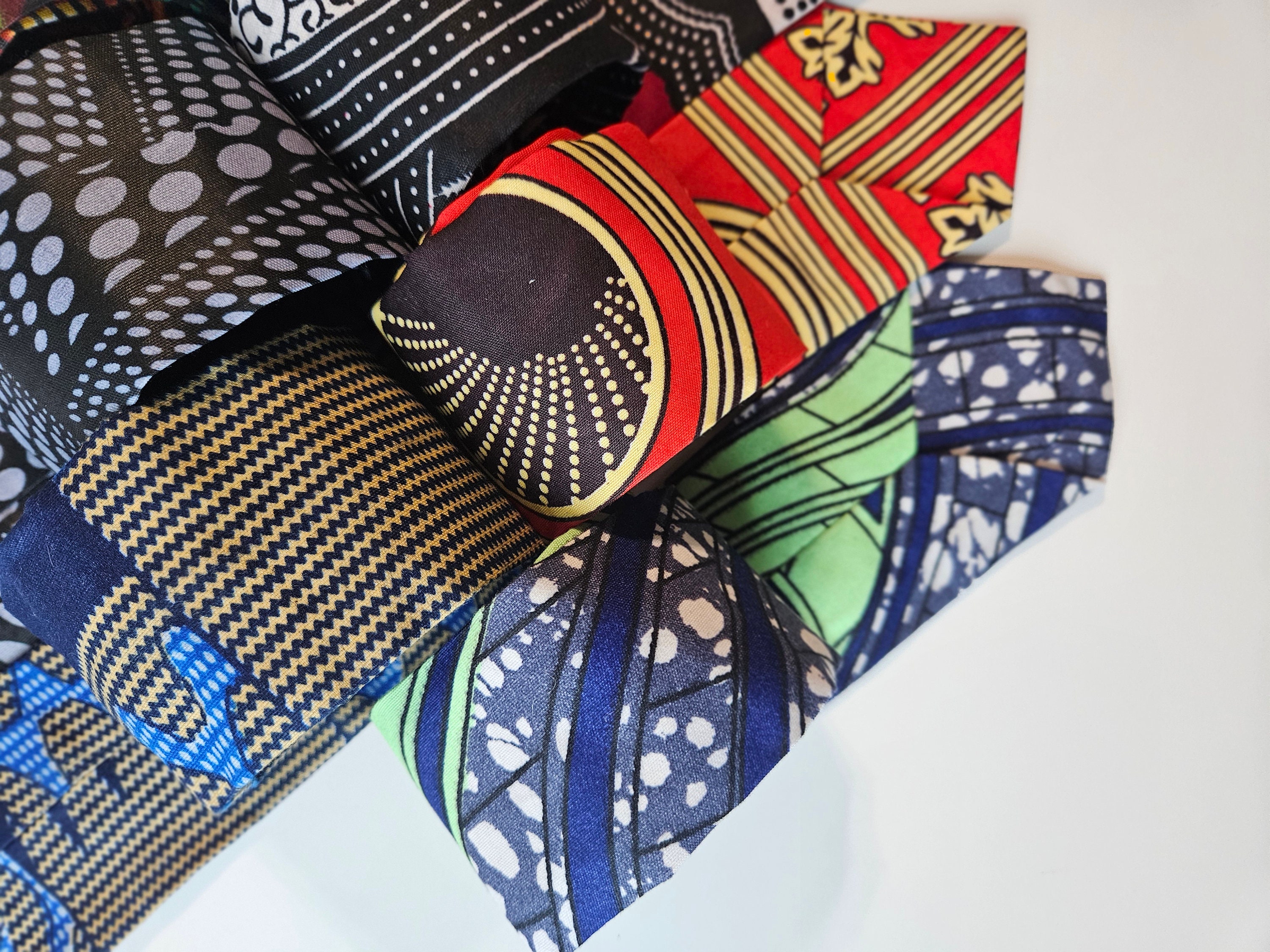 Handmade African Print Necktie: Ugandan Wax Fabric Tie - Etsy
