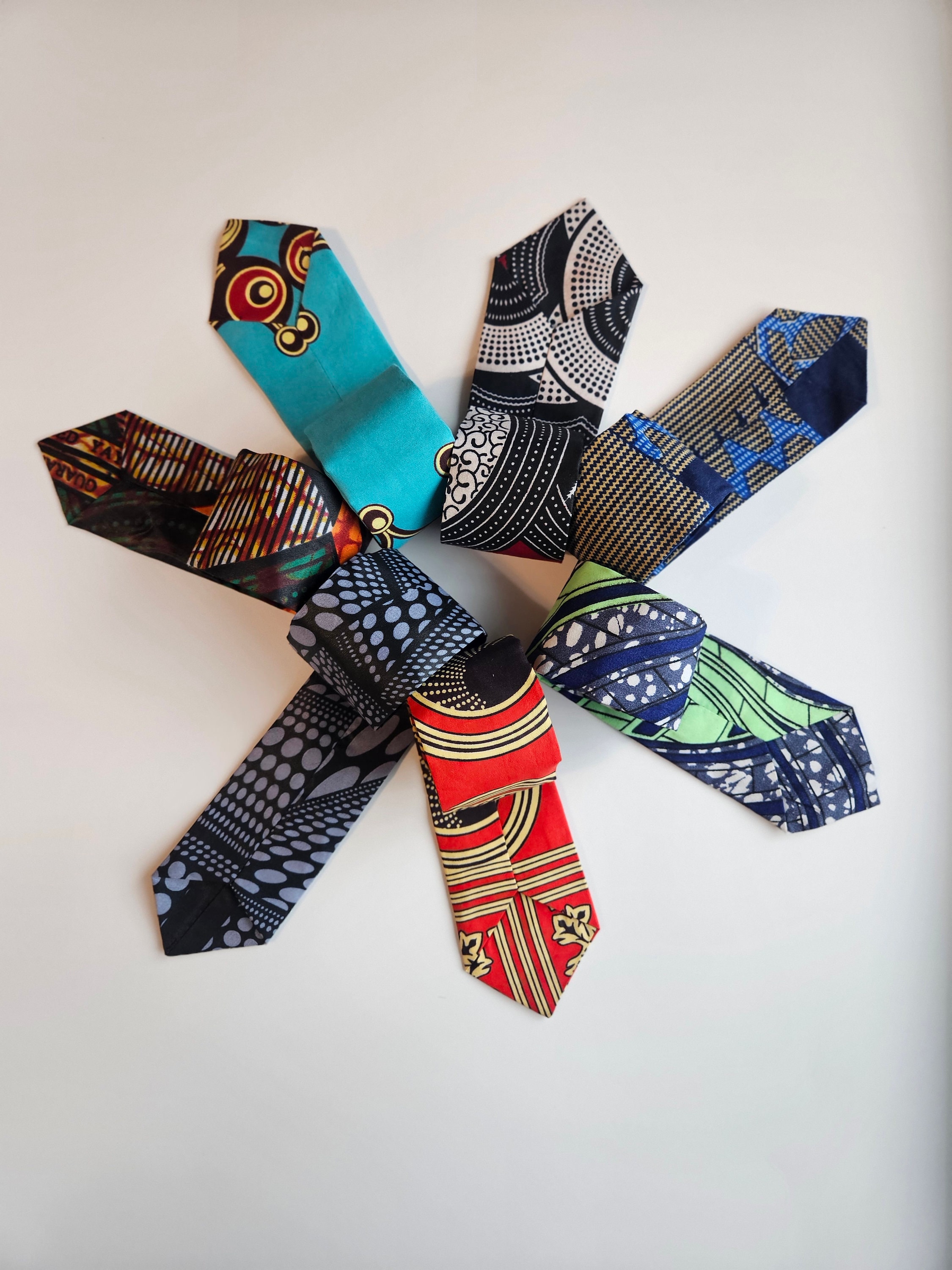 Handmade African Print Necktie: Ugandan Wax Fabric Tie - Etsy