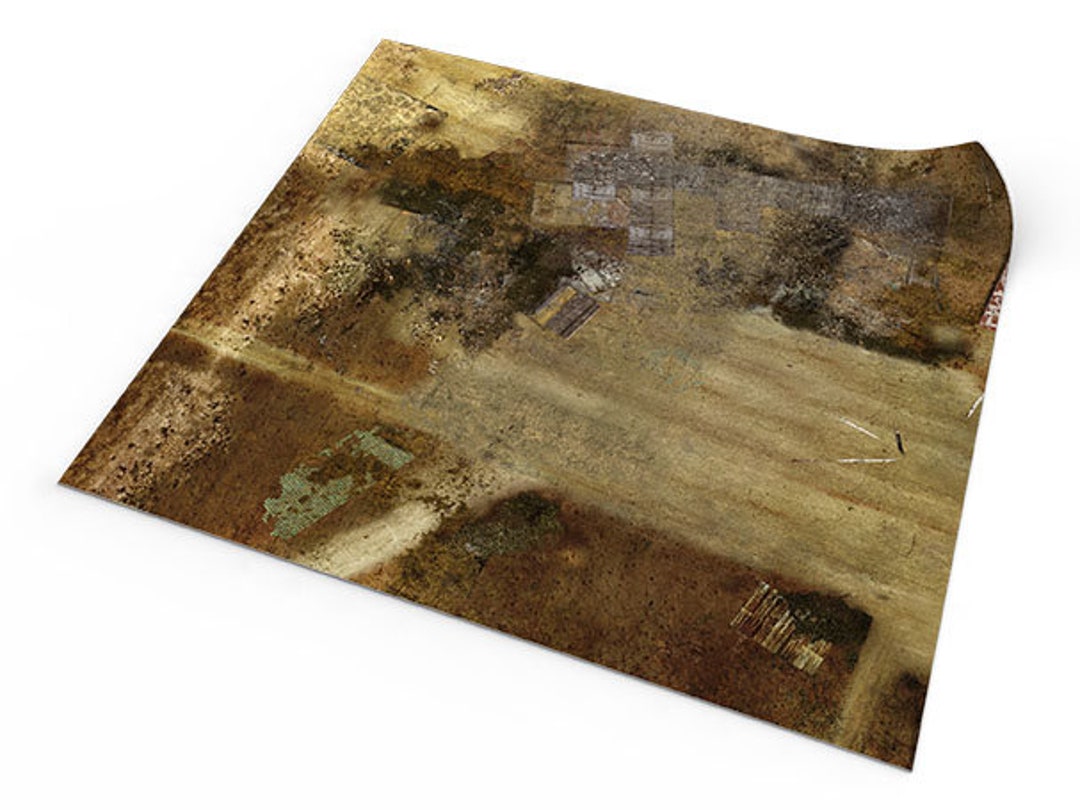 Junktown 48"x48" / 122x122 Cm - Gaslands - Rubber Mat for Battle Games ...