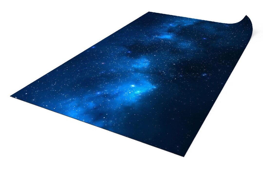 Blue Nebula 183x122 Cm - Rubber Mat for Battle Games Compatible With ...