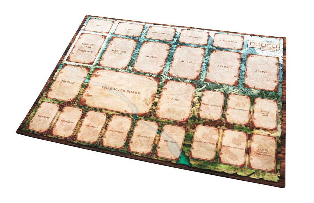 Player Board Mat for Gloomhaven/frosthaven 18,5" X 13" / 47x33 Cm - Etsy