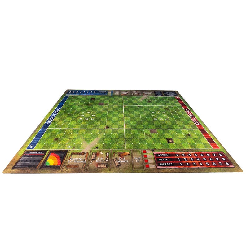 Pitch 35,5" X 27,5" / 90cm X 70cm - Single-sided Rubber Mat Compatible ...