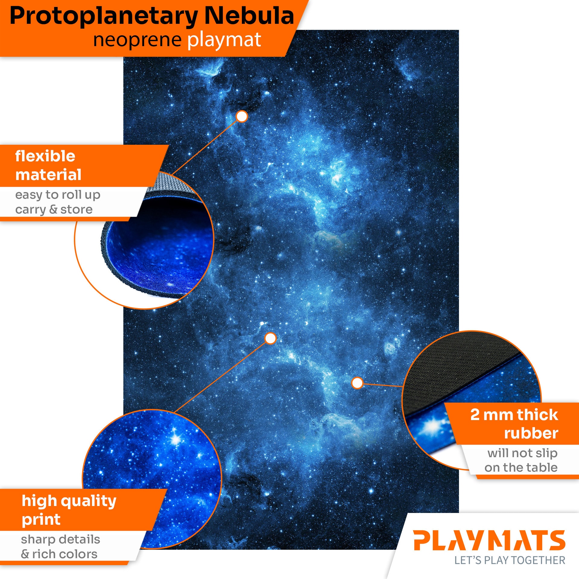 Protoplanetary Nebula 72"x48" / 183x122 Cm - Rubber Mat Compatible With ...