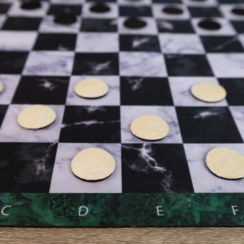 Rubber Mat for Chess and Checkers 36x36 Cm / 14,1"x14,1" - Marble - Etsy