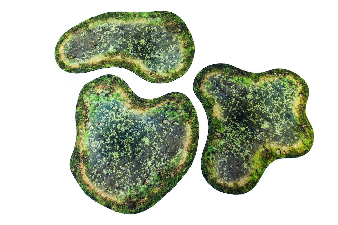 2D Terrain - Swamp Compatible With Warhammer and Other Miniature Games ...