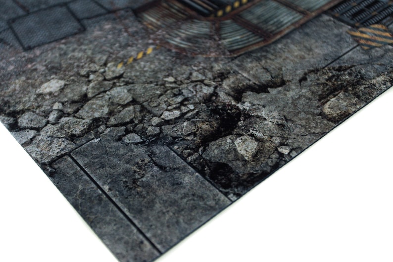 Fallen City 72"x48" / 183x122 Cm - Rubber Mat for Battle Games ...