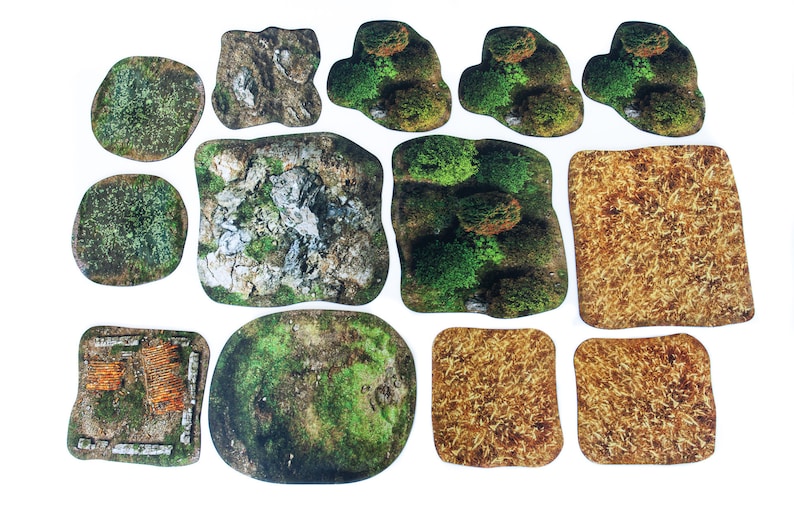 2D Terrain Tournament Set Compatible With Saga (unofficial, Unlicensed ...