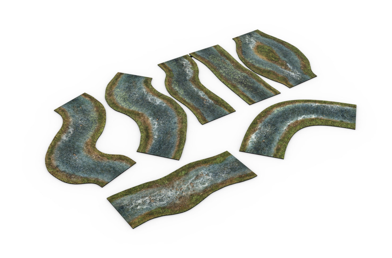 2D Modular Rivers Set Spring - Etsy UK