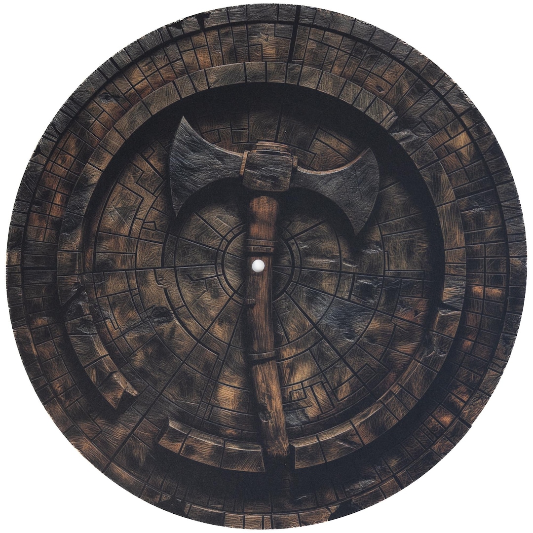 Slip Mat - Rubber Record Mat "hand Axe" - Turntable, Gramophone Mat 30 ...
