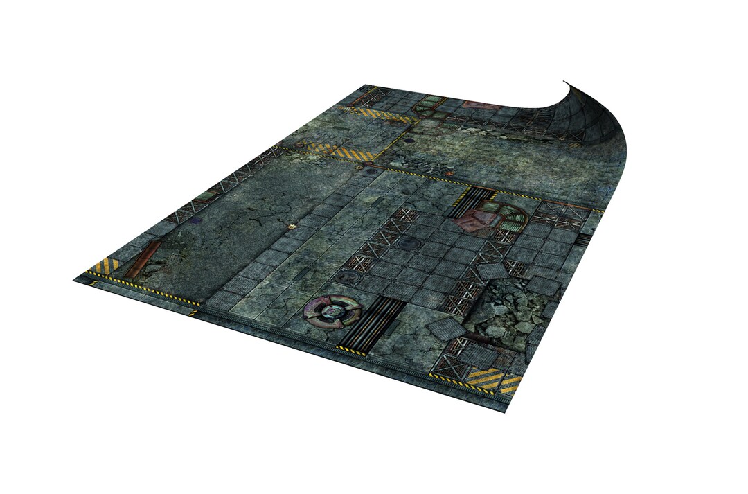 Fallen City 44"x30" / 112x76 Cm - Rubber Mat for Battle Games ...