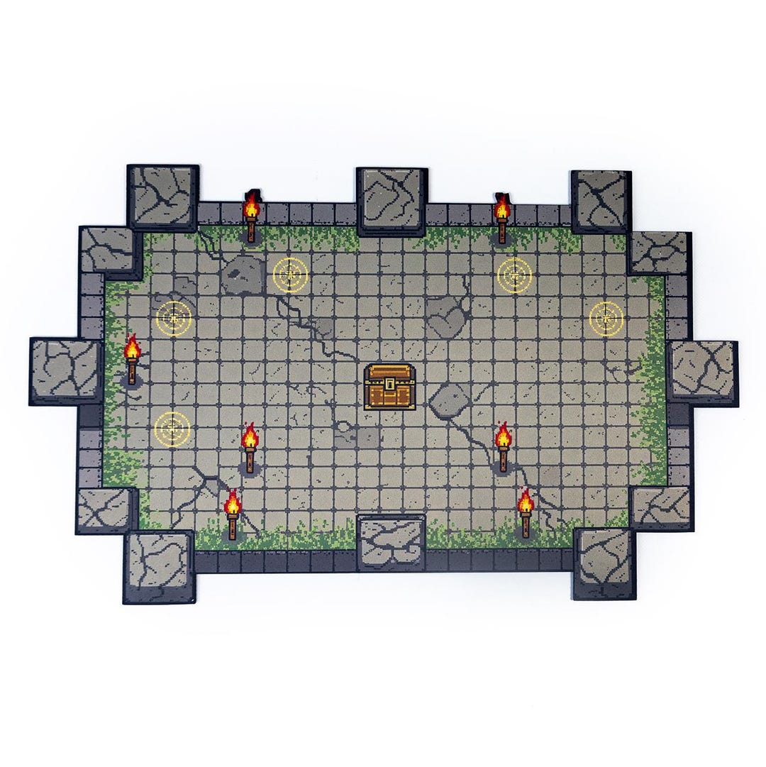 Pixel Dungeon 24"x14" / 61x17 Cm - Rubber Die-cut Playmat for Games - Etsy
