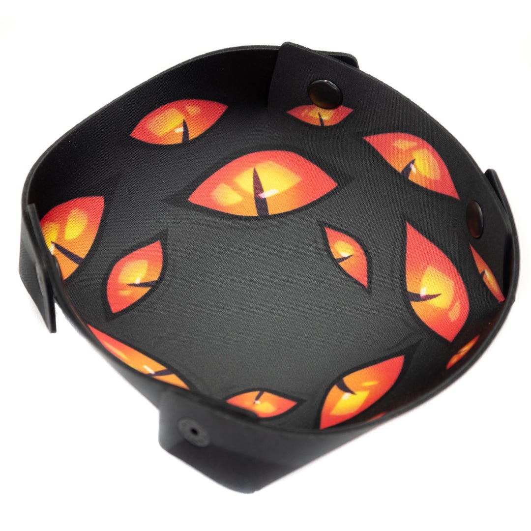 Rubber Token Holder - Eyes in the Dark 6" X 6" / 15 Cm X 15 Cm - Etsy