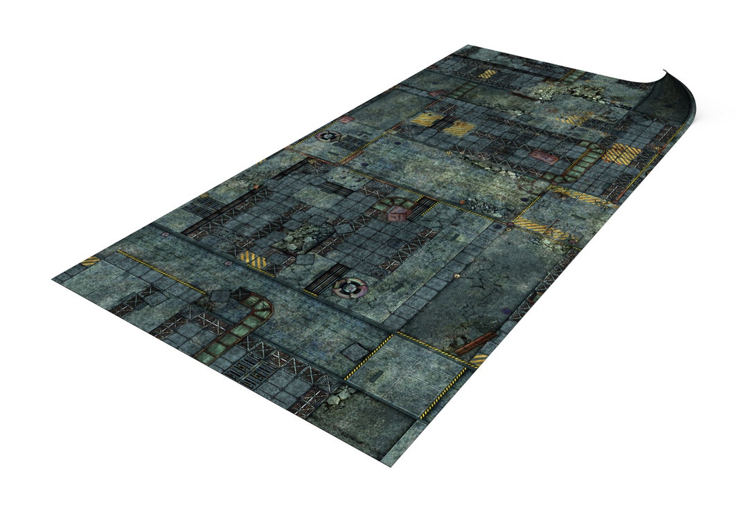 Fallen City 44"x90" / 112x228 Cm - Rubber Mat for Battle Games ...