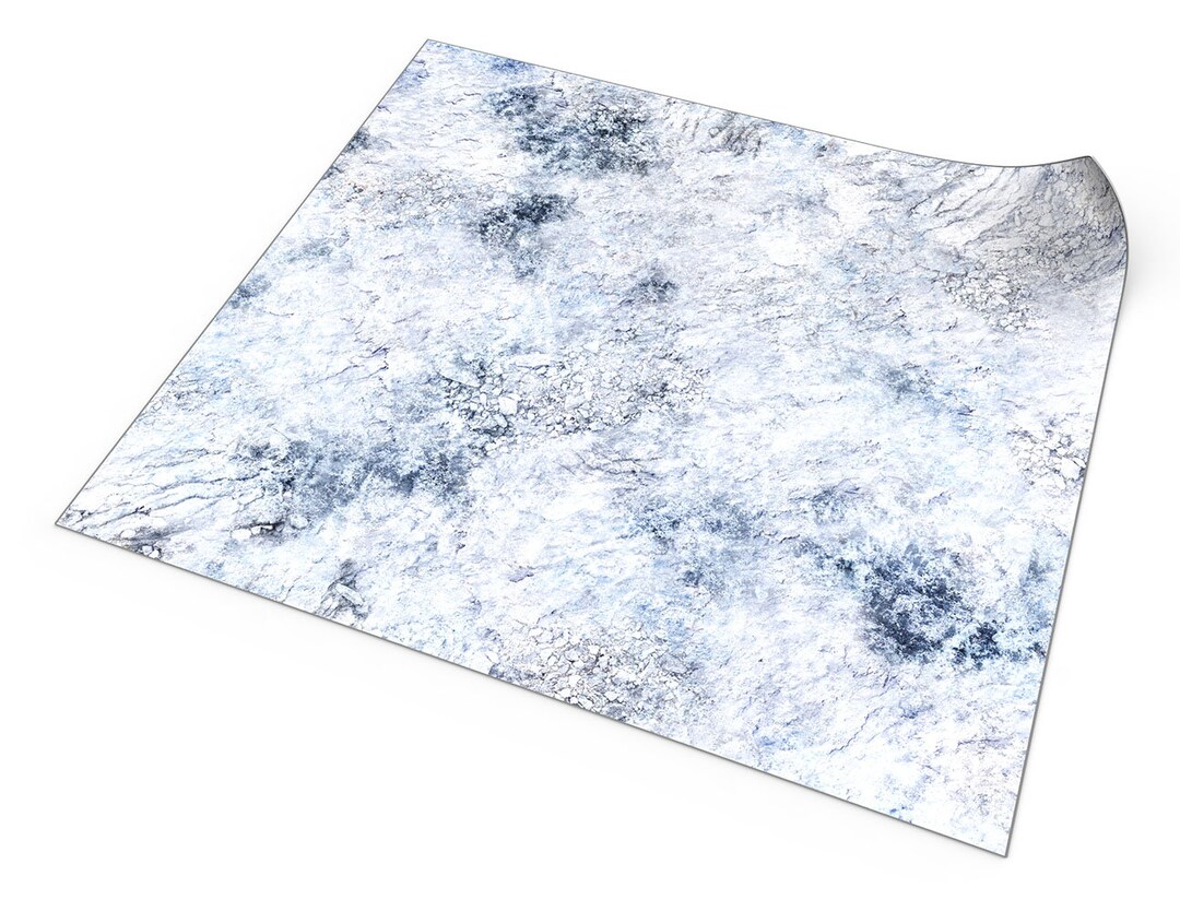 Ice 48"x48" / 122x122 Cm - Frostgrave - Rubber Mat for Battle Games - Etsy