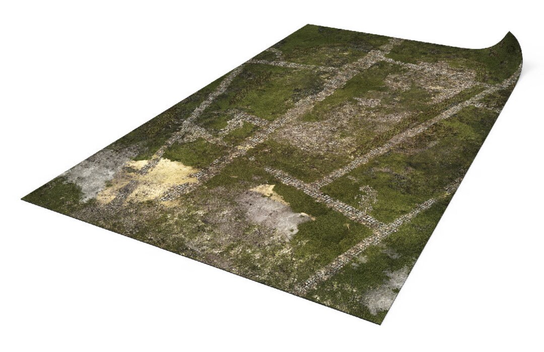 Crossroads 72x48 / 183x122 Cm Bolt Action Rubber Mat for Battle Games ...