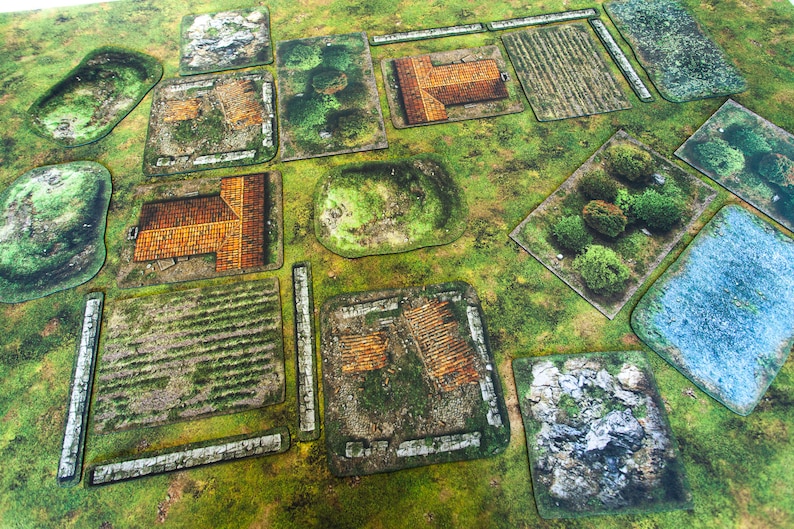 2D Terrain Tournament Set Compatible With the 9th Age - Etsy