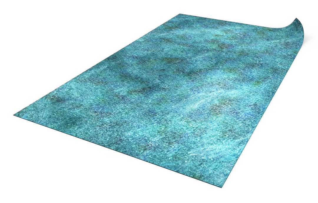 Lagoon 72"x48" / 183x122 Cm - Rubber Mat Compatible With Black Seas - Etsy