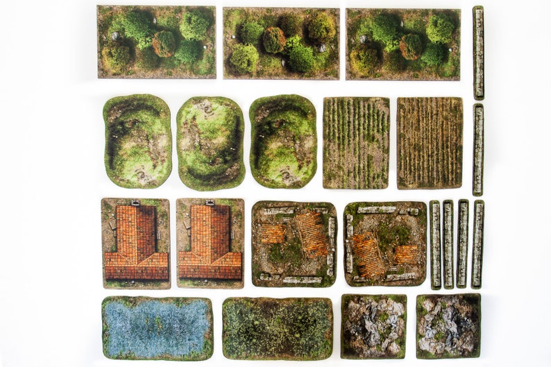 2D Terrain Tournament Set Compatible With the 9th Age - Etsy
