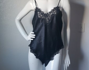 Black Lace Teddy | Etsy