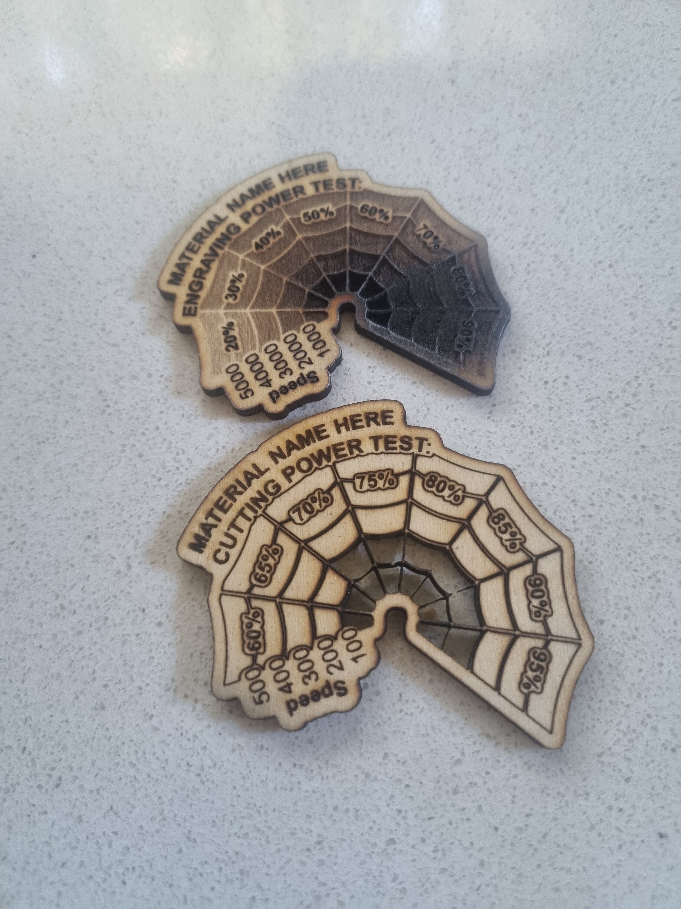 Spider Web Laser Engraving and Cutting Test LIGHTBURN File Customisable ...
