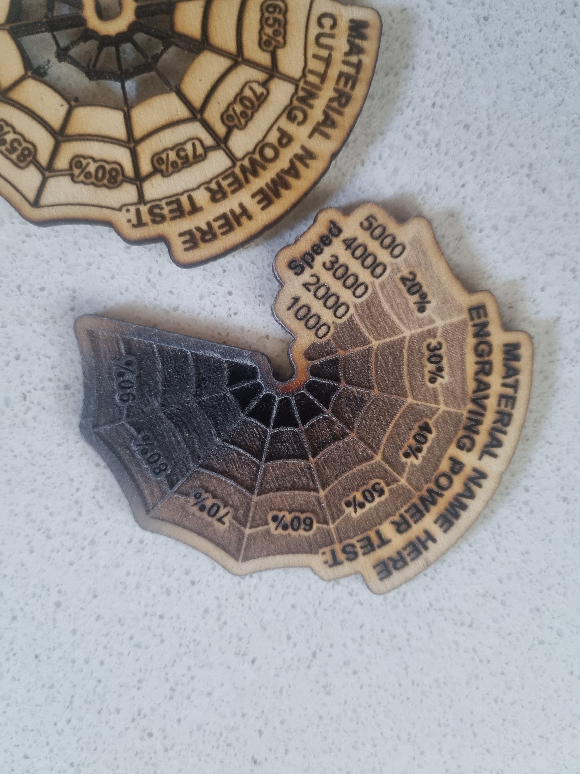 Spider Web Laser Engraving and Cutting Test LIGHTBURN File Customisable ...