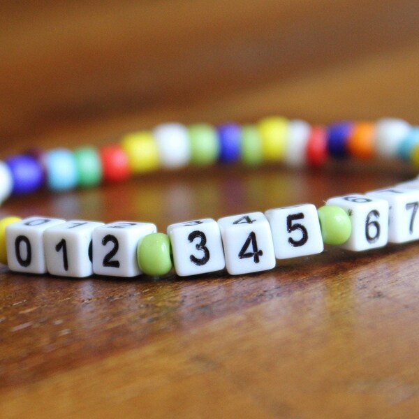 Number Bracelet - Etsy