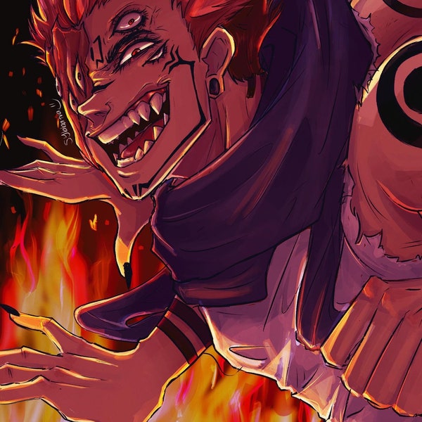 True Form Sukuna Sticker - Etsy