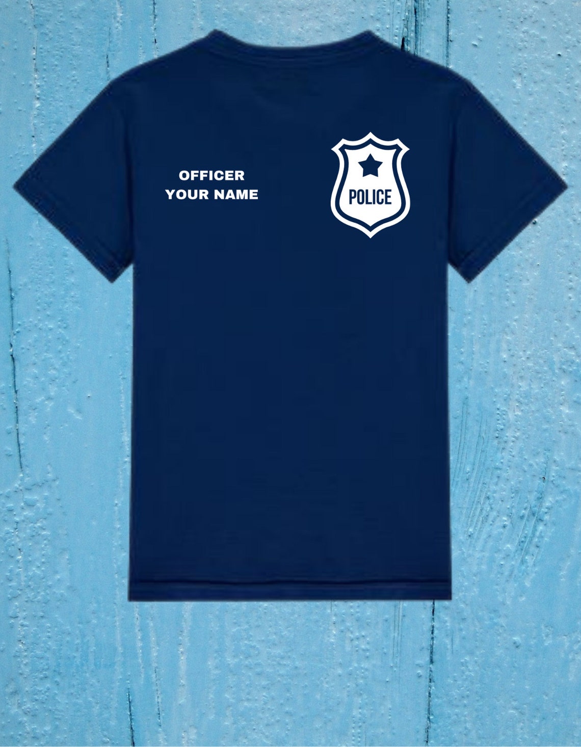 Kids Personalised Police Officer T Shirt - Etsy