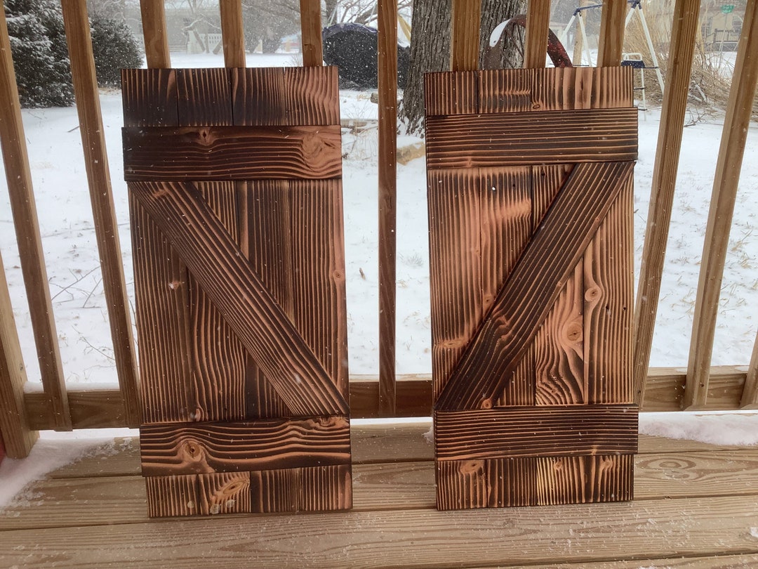 Set of Decorative Shutters - Etsy