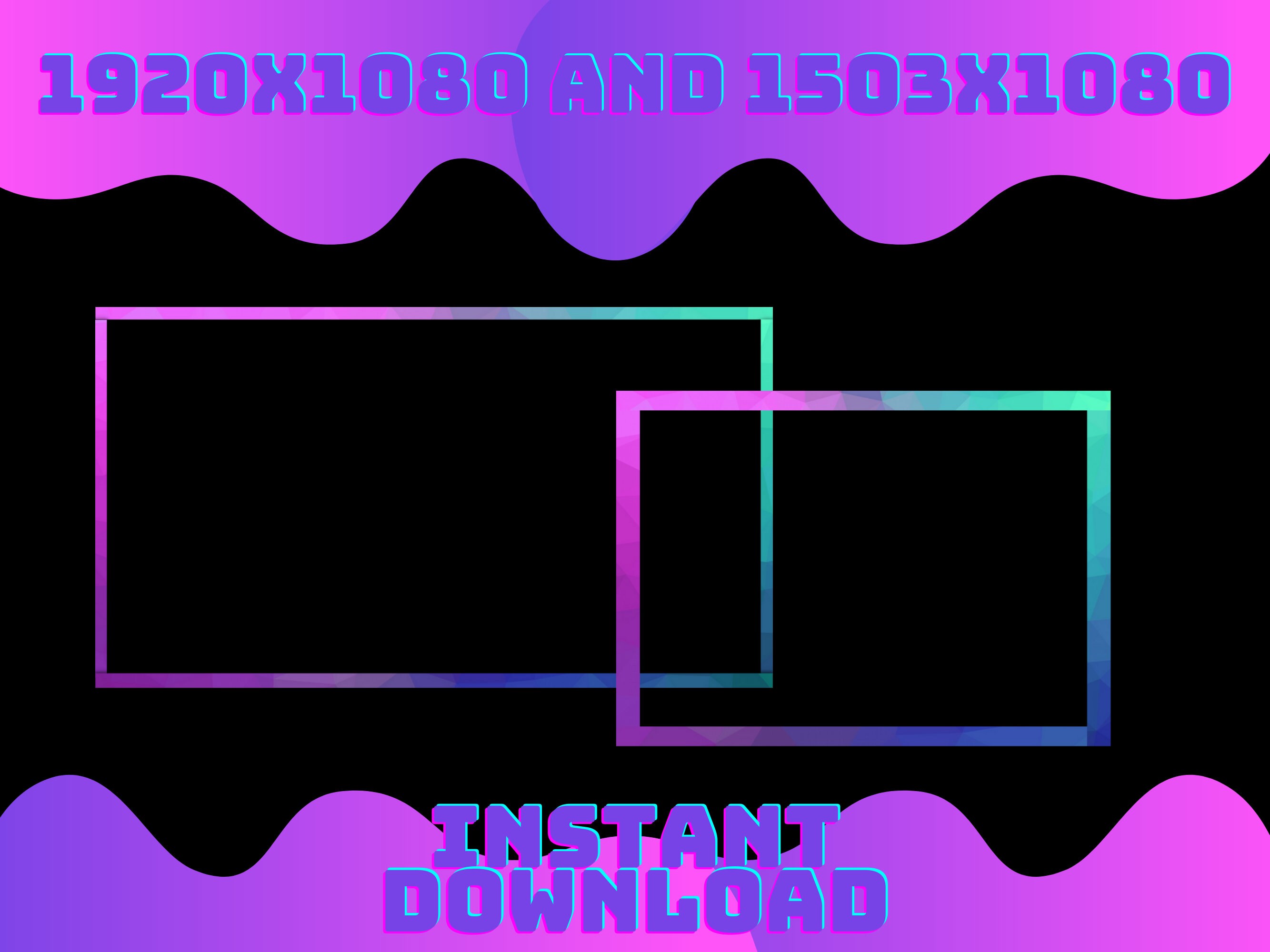 Gradient Twitch Webcam Overlay - Etsy