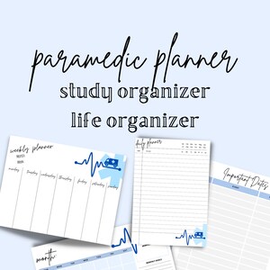 Paramedic Planner--printable Planner - Etsy