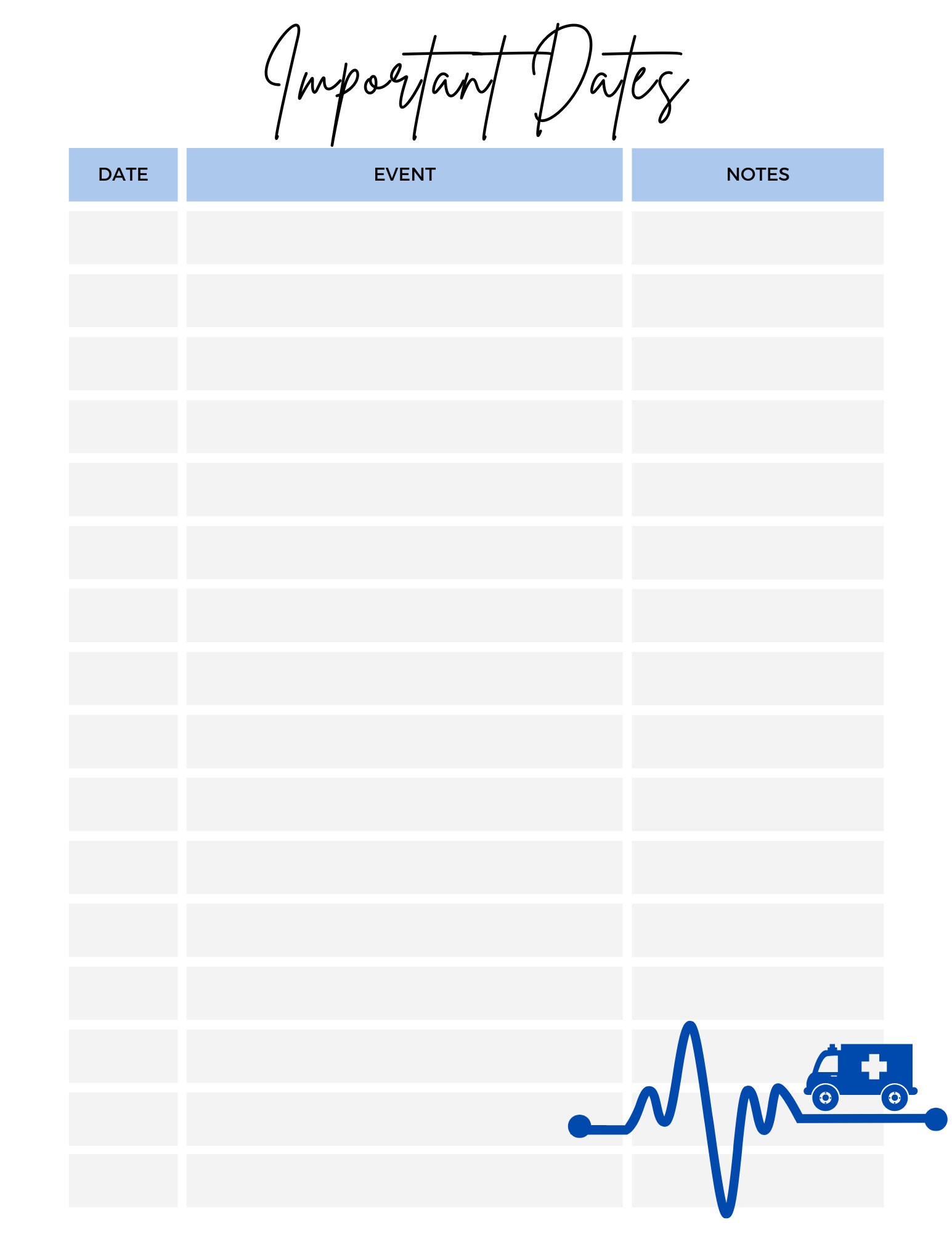 Paramedic Planner--printable Planner - Etsy