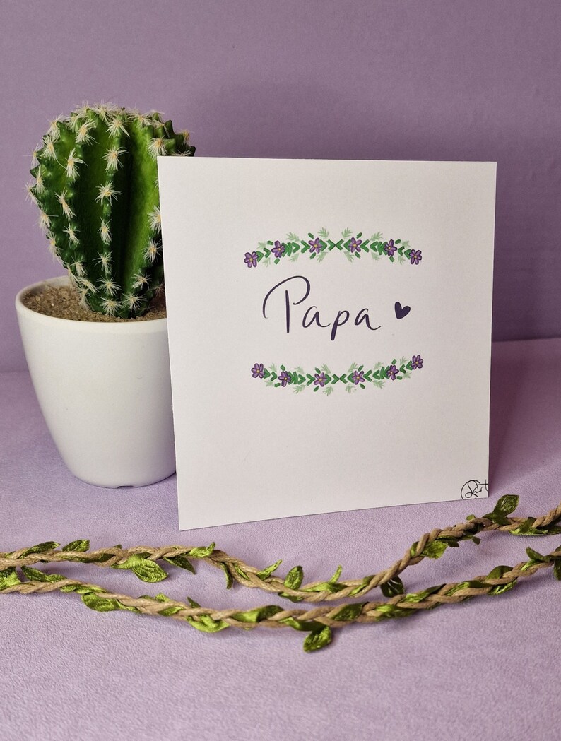 Greeting Card to Print, Printable Card, Card to Download, Flower ...