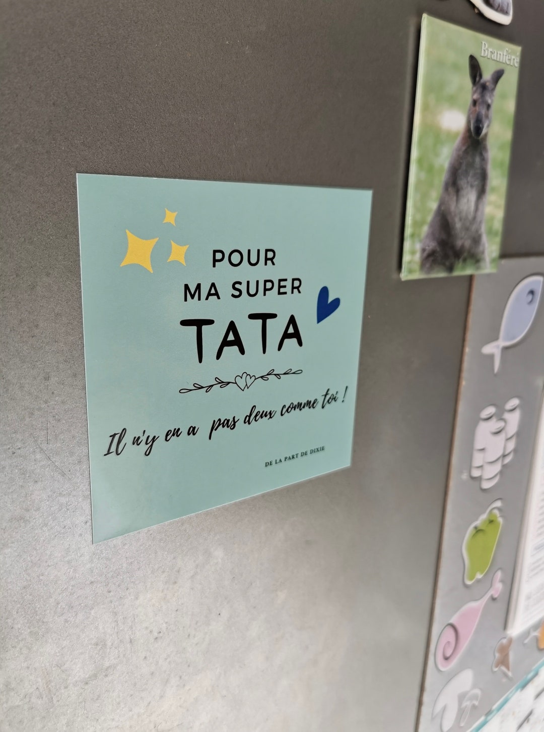 Magnet de frigo personnalisé pour tata, idée cadeau personnalisé pour ...