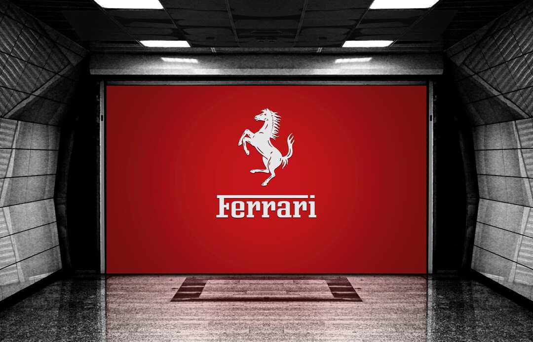 Cartel de pared de garaje de aluminio combinado Ferrari - Etsy España