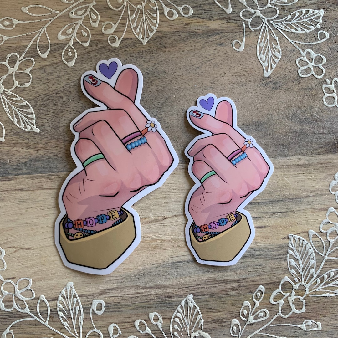 JHOPE V1 | BTS Hand Stickers | Matte Waterproof Vinyl Kpop Stickers ...
