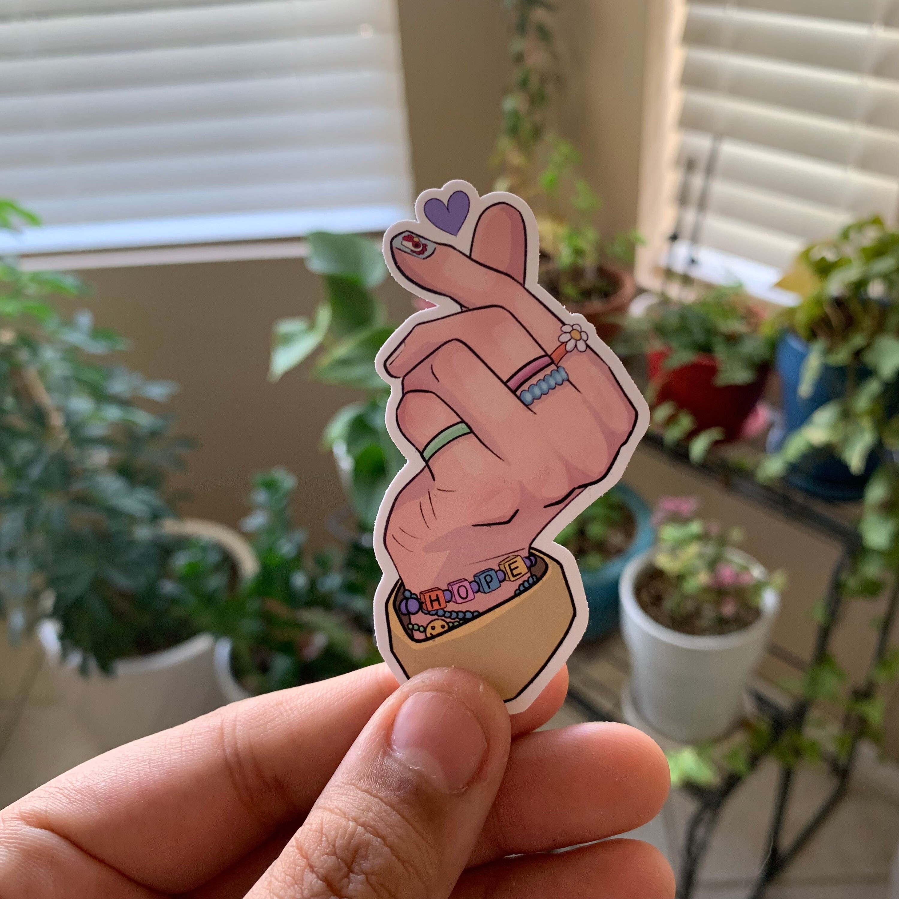 JHOPE V1 BTS Hand Stickers Matte Waterproof Vinyl Kpop - Etsy