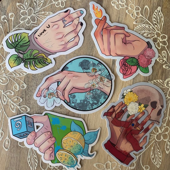 Shinee Hand Stickers 5 Pack Matte Waterproof Vinyl Kpop - Etsy