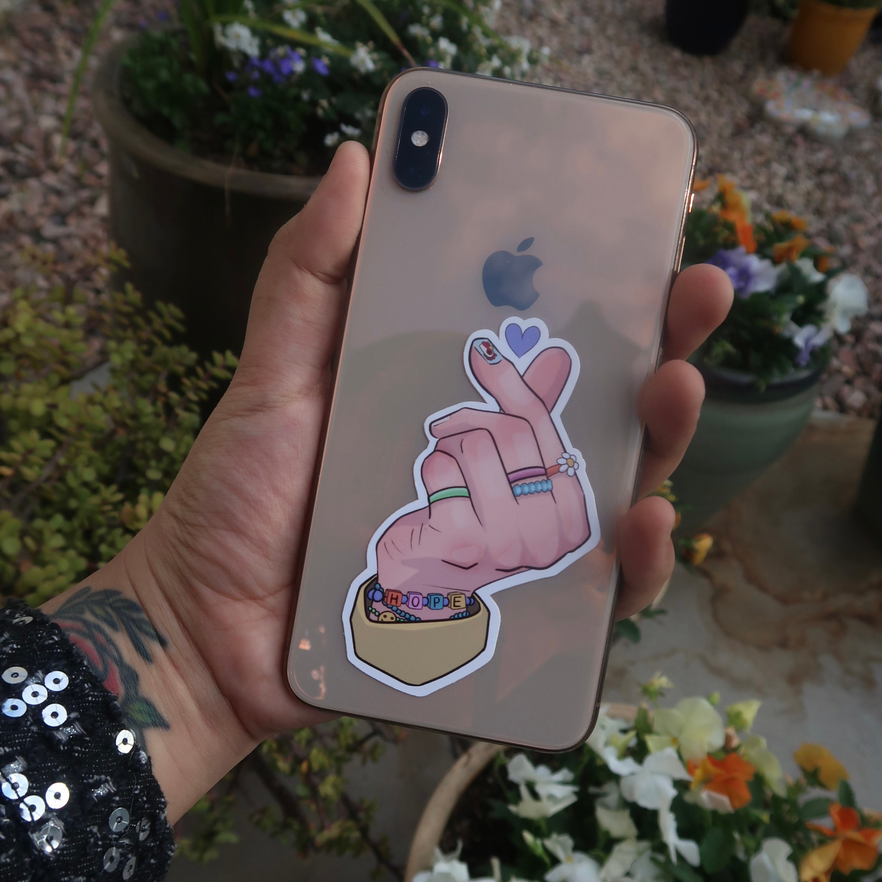 JHOPE V1 BTS Hand Stickers Matte Waterproof Vinyl Kpop | Etsy