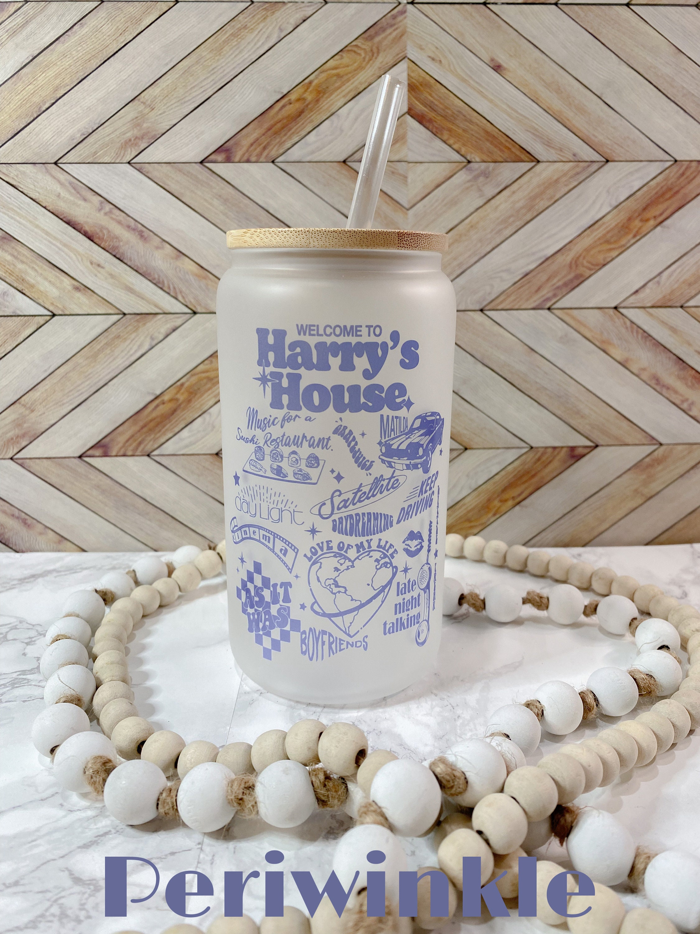 16oz Harrys House Glass Cup 5 Different and Colors - Etsy