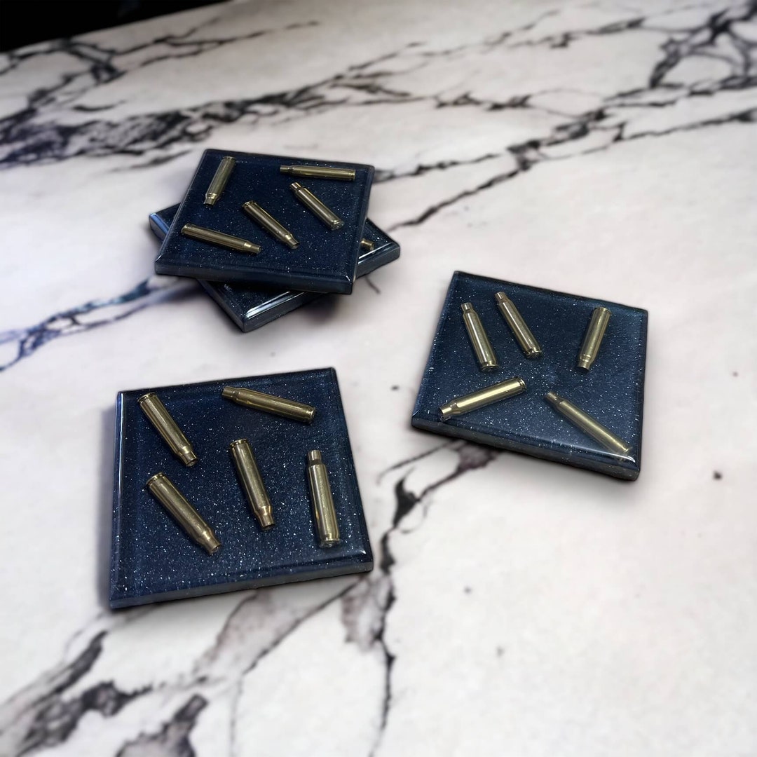 Epoxy Resin Bullet Coasters - Etsy