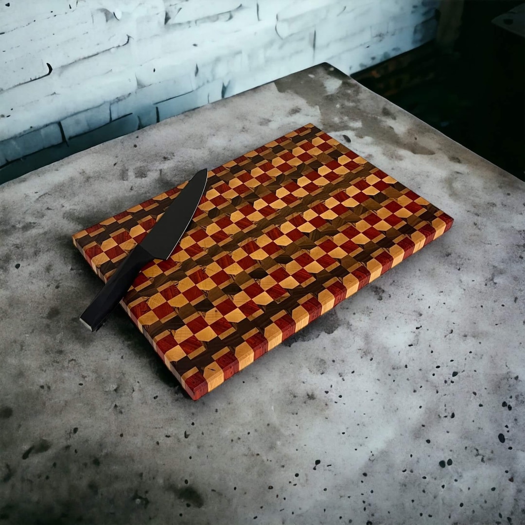 Elite End Grain Cutting Board – Walnut, Maple, Cherry, Padauk ...